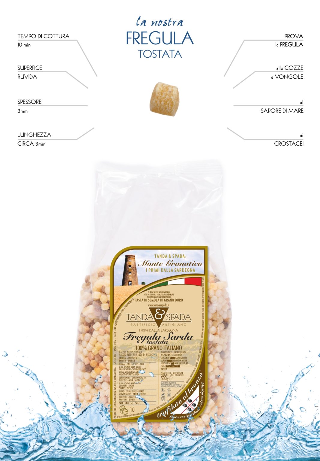 Fregula tostata – Pastificio Tanda&Spada